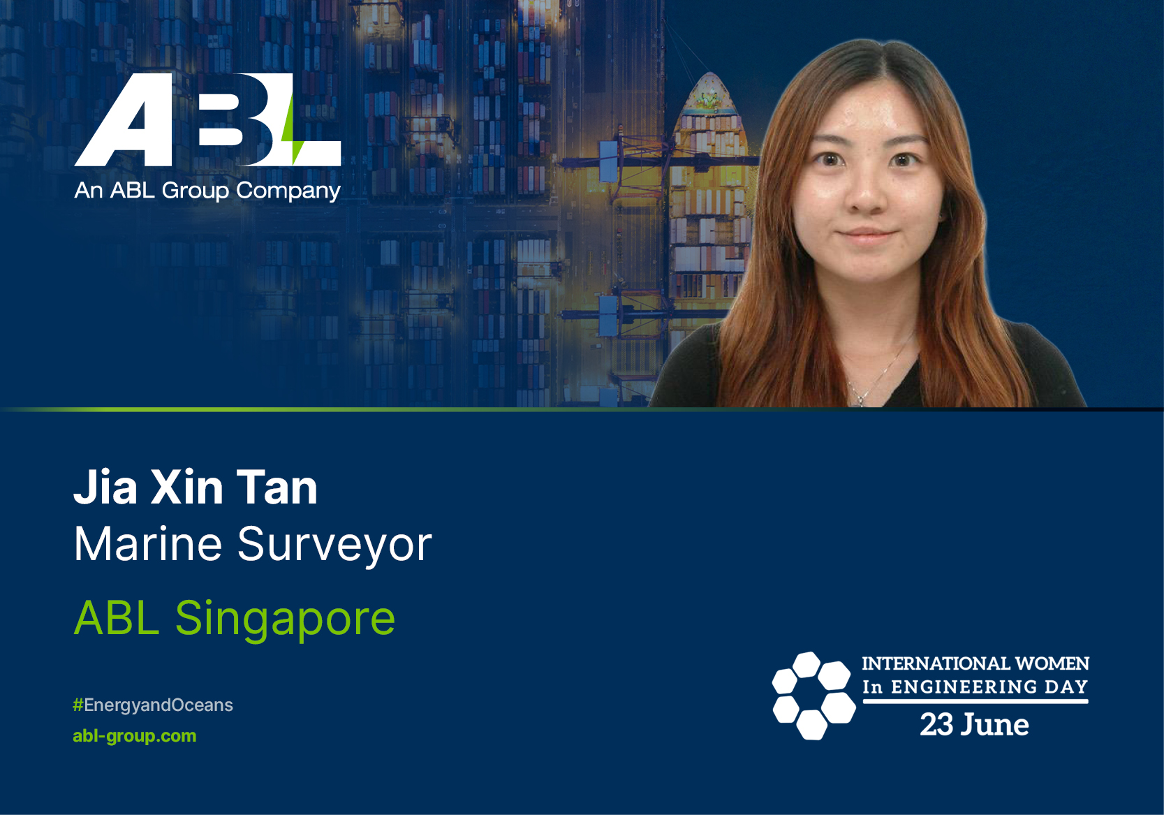 Meet Jia Xin Tan , Marine Surveyor, ABL Singapore - ABL